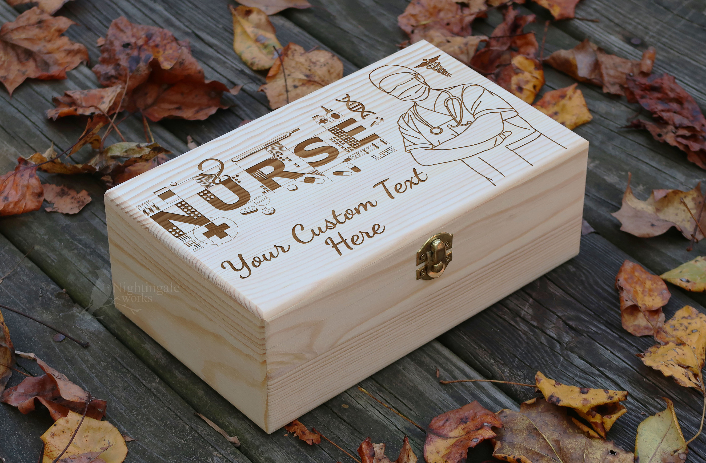 Personalized Engraved Box for Nurse, Nurses Week Gift, Medical Worker ...