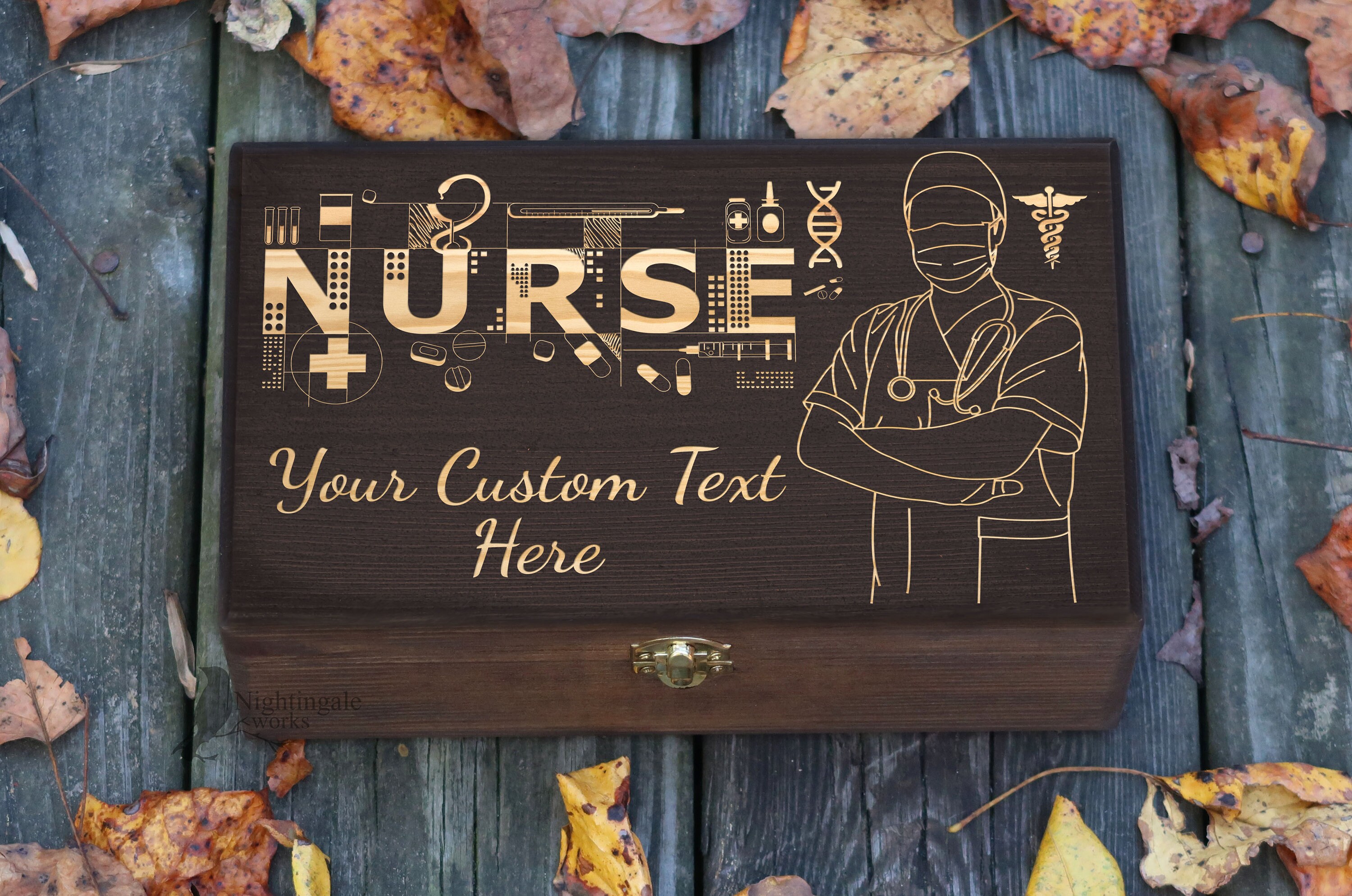Personalized Engraved Box for Nurse, Nurses Week Gift, Medical Worker ...