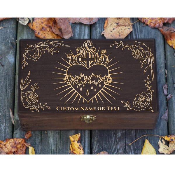 Wood Heart Box - Etsy