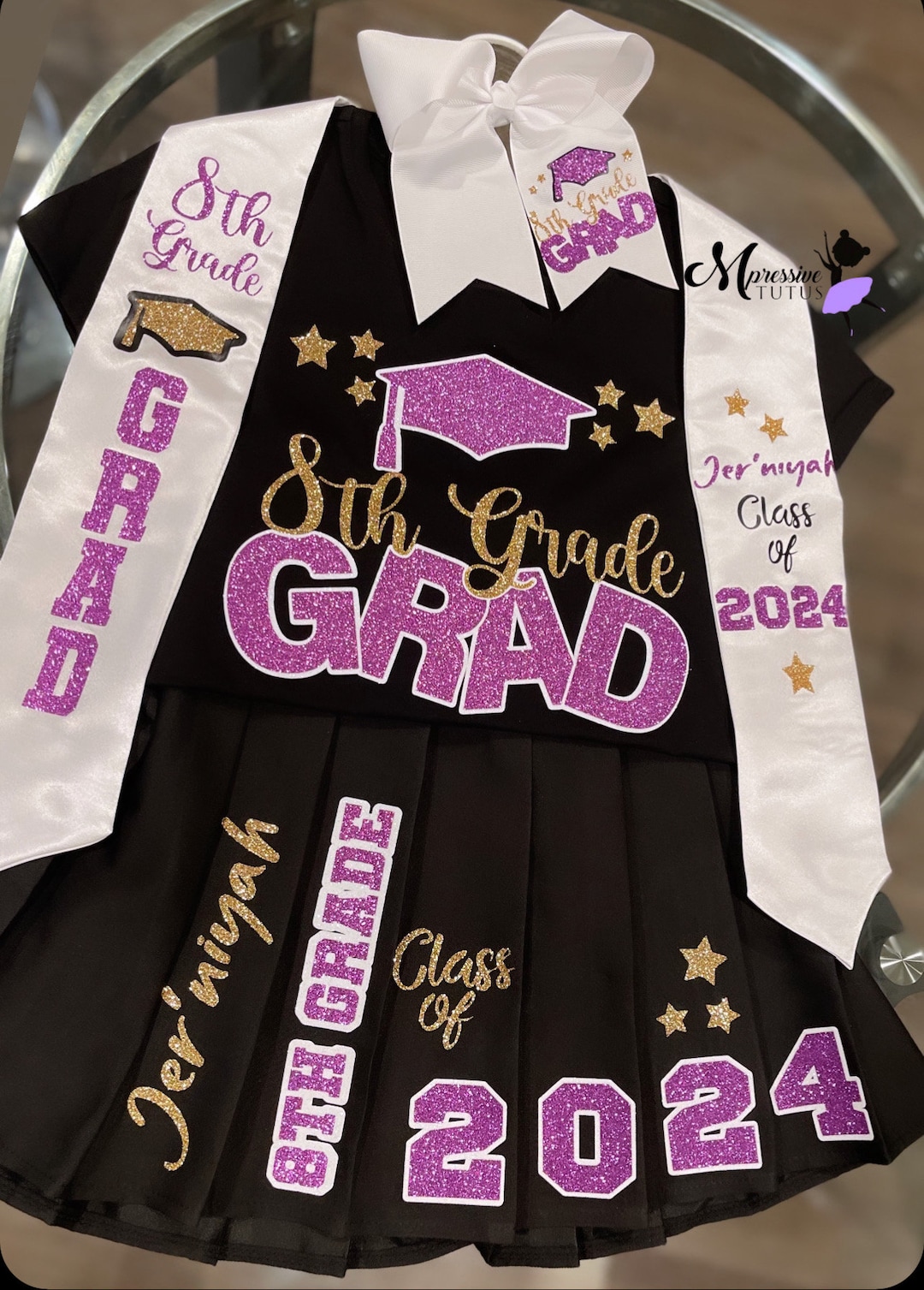 8th Grade Grad Set 8th Grade Grad Grad Skirt Grad Stole Girls Grad Set ...