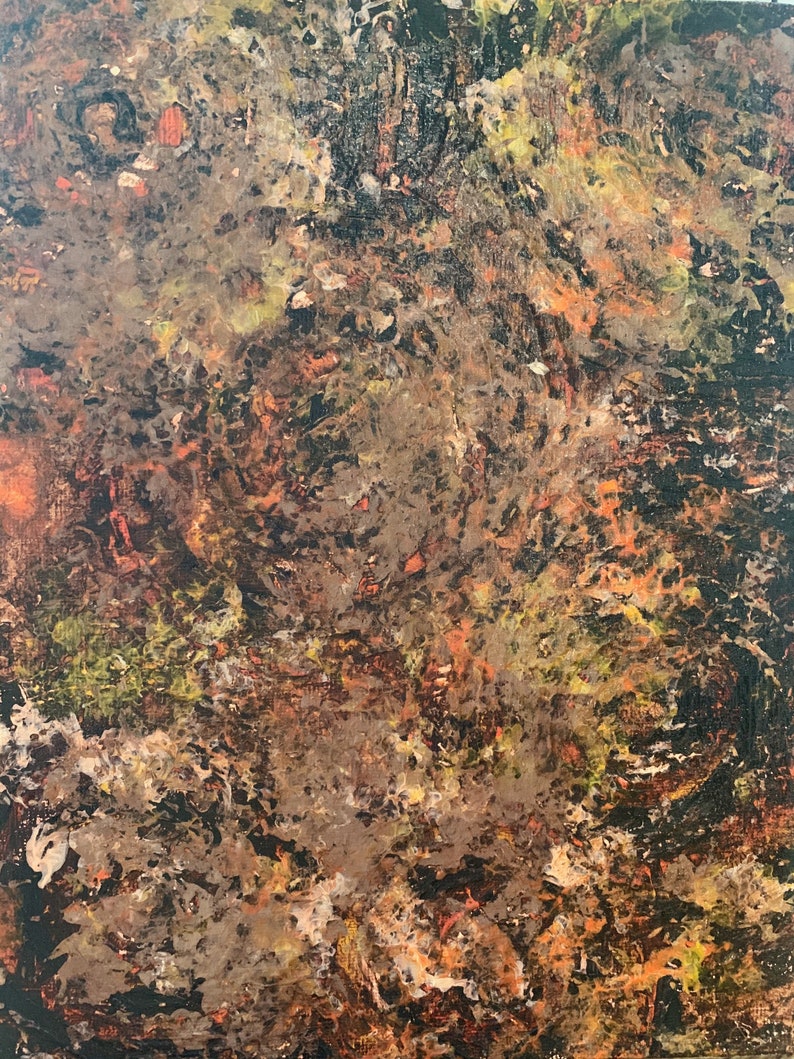 Textured Abstract Canvas Painting - Etsy