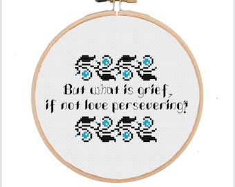 Grief Cross Stitch - Etsy