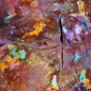 3XL Mahogany Bay Genderless Overalls Cotton Ice Tie Dye Garment ...