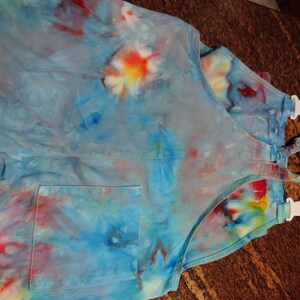 Medium Rainbow Clouds Overall Genderless Cotton Ice Tie Dyed Dreamy ...