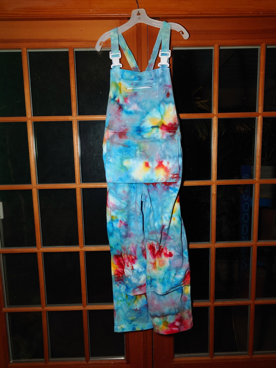 Medium Rainbow Clouds Overall Genderless Cotton Ice Tie Dyed Dreamy ...