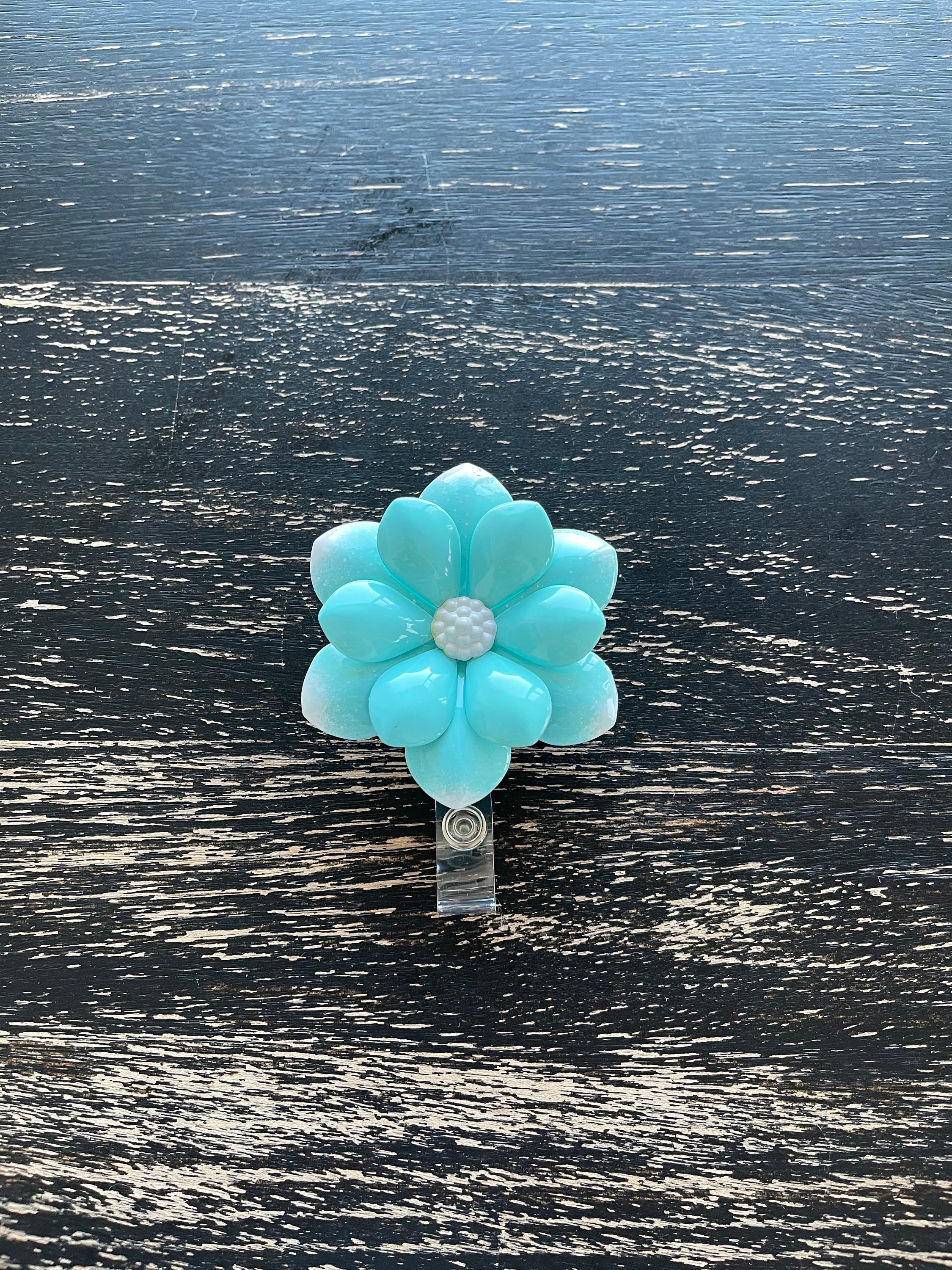 Blooming Flower Badge Reel - Etsy