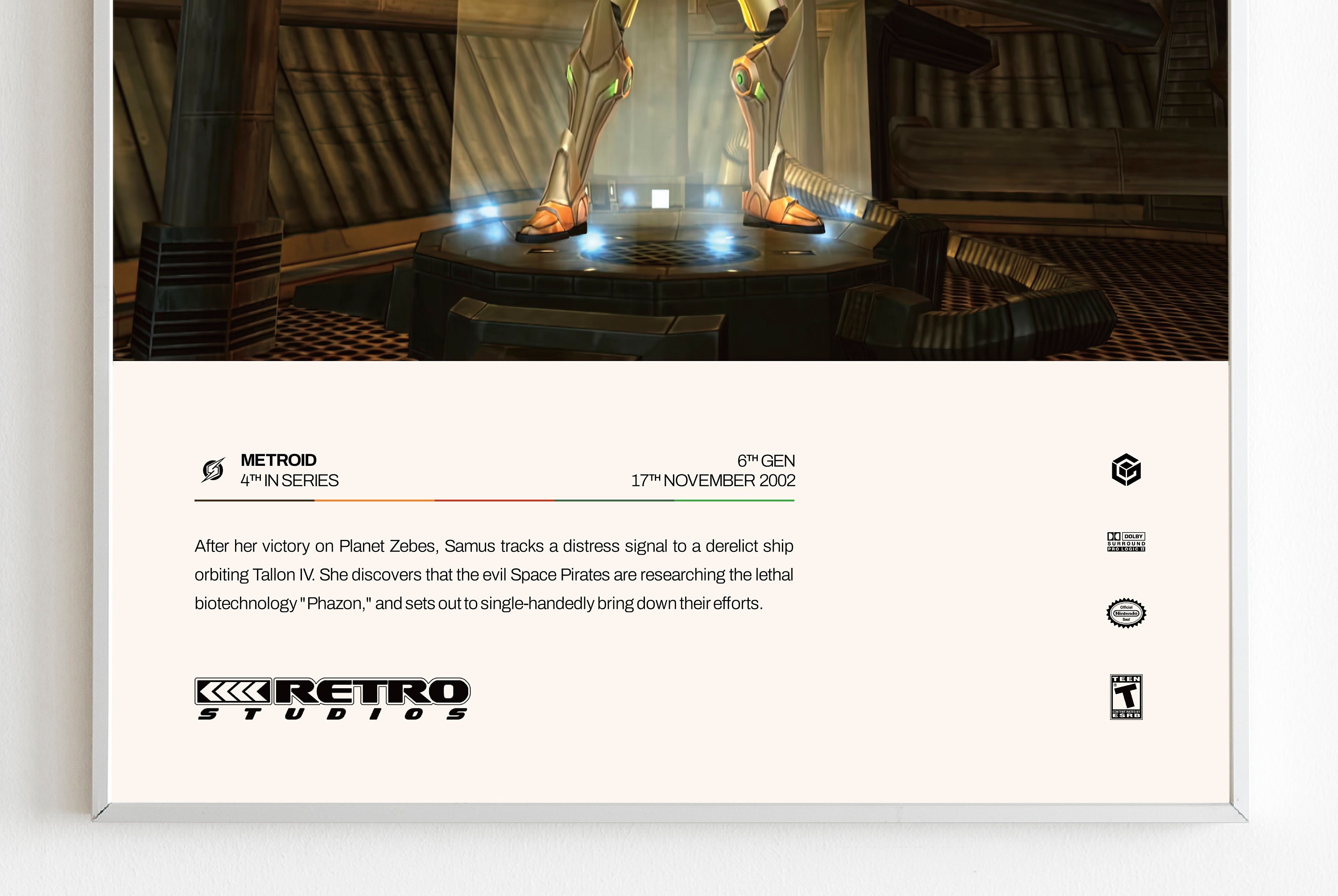 Metroid Prime 2002 Video Game Poster Art Minimalist | Etsy