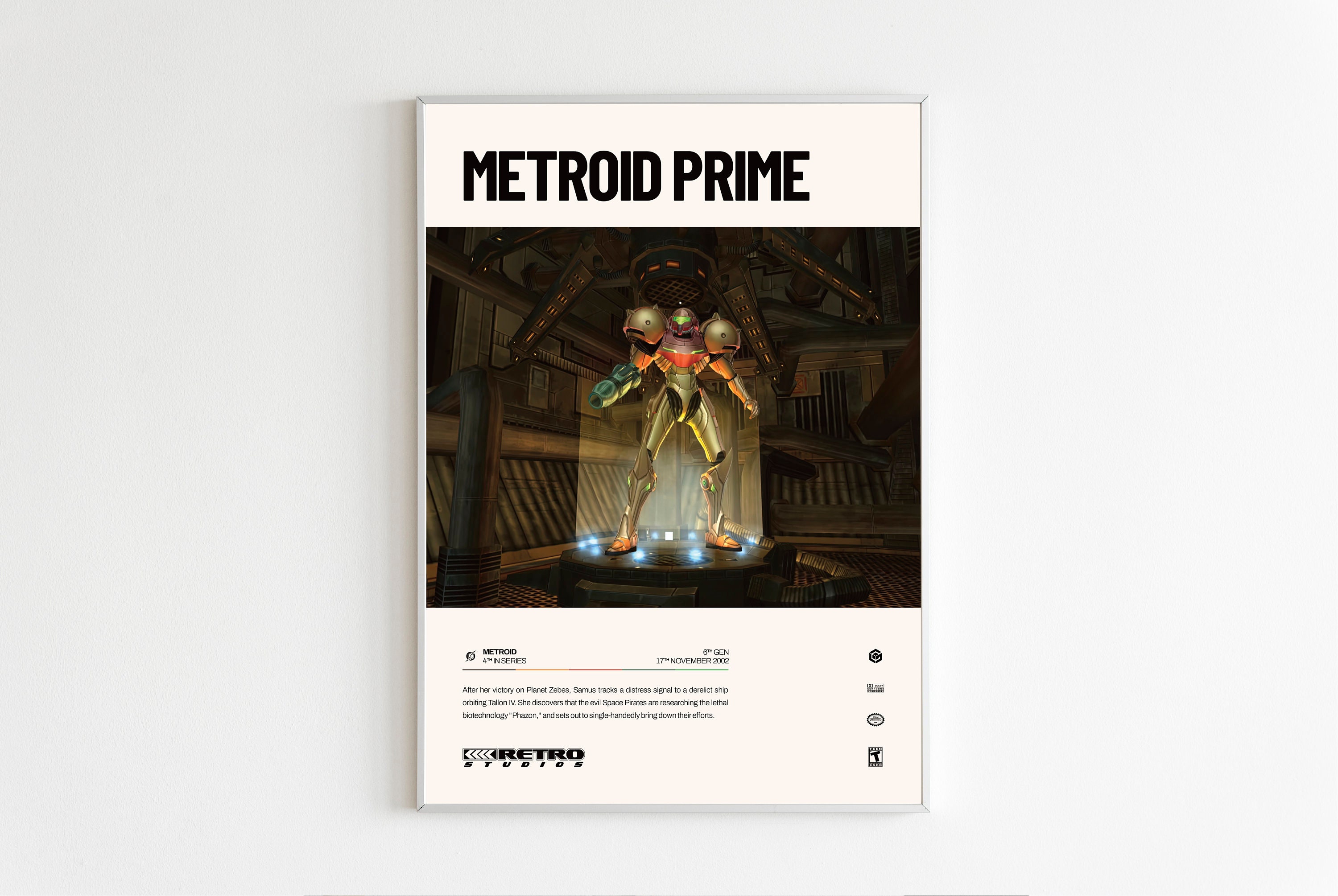 Metroid Prime 2002 Video Game Poster Art Minimalist | Etsy
