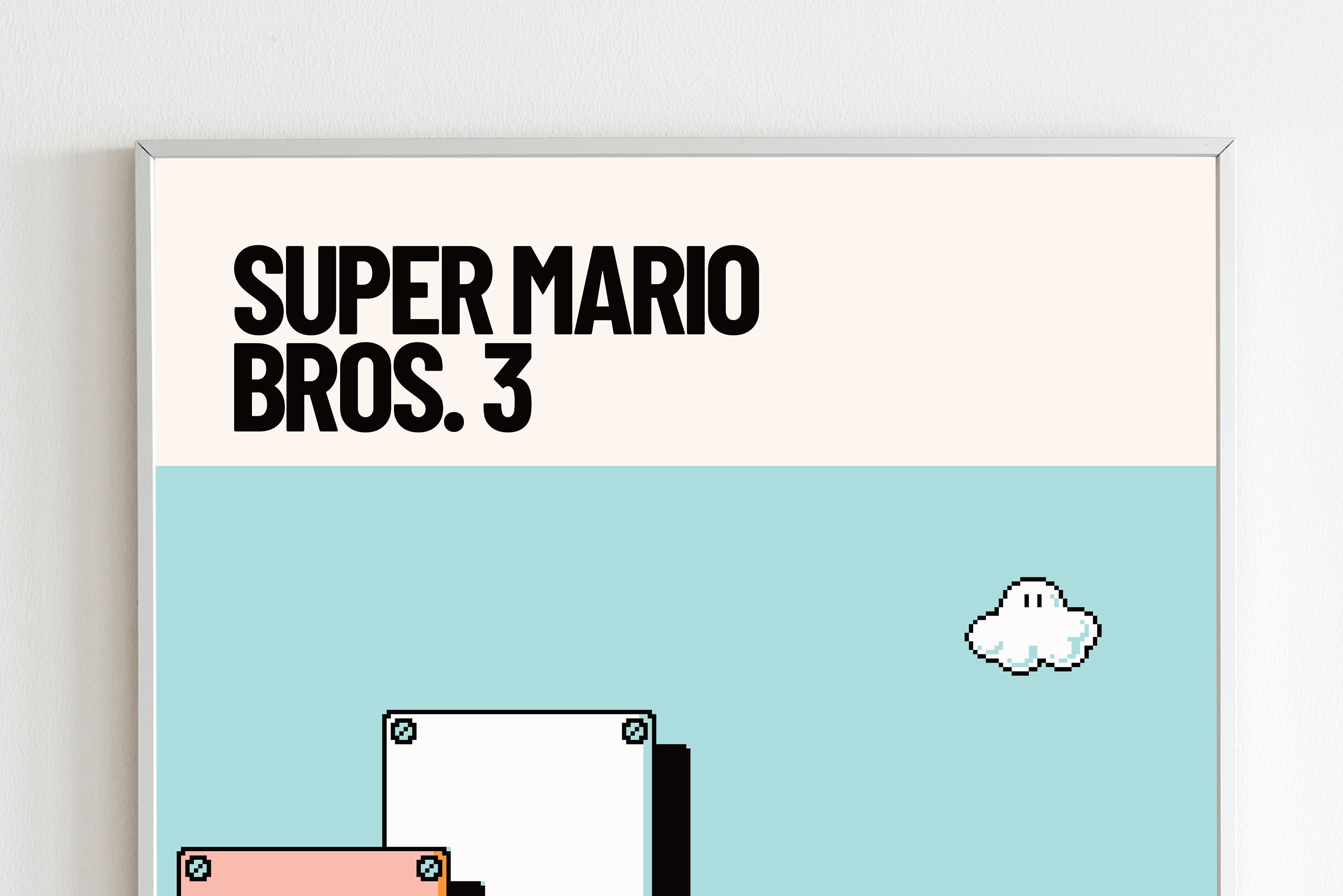 Super Mario Bros. 3 (1988) - Videospiel Poster Entworfen Und Verkauft ...