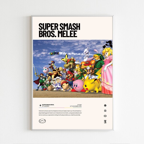 Smash Melee Poster - Etsy