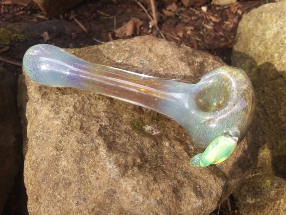 Metallic Green and Purple Tobacco Pipe | Etsy