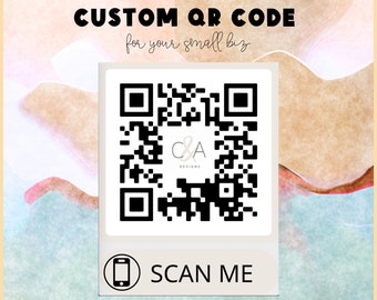 Custom QR Code Sign for Small Businesses - Etsy