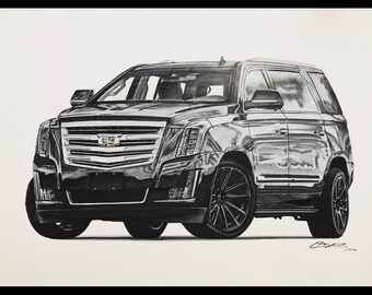 Cadillac Escalade Svg | Etsy