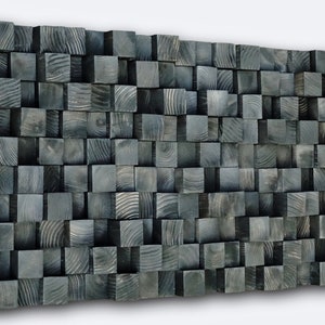 3d Wall Art, Black Wall Hanging, Wood Headboard, Sound Diffuser ...