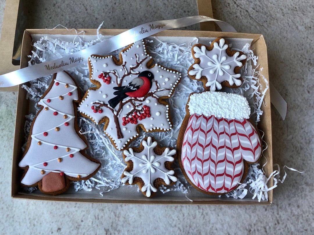 Winter or Christmas Gingerbread Cookies Original Winter Gift - Etsy