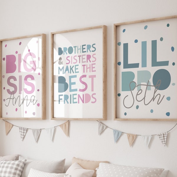 Brother and Sister Art Prints - Etsy