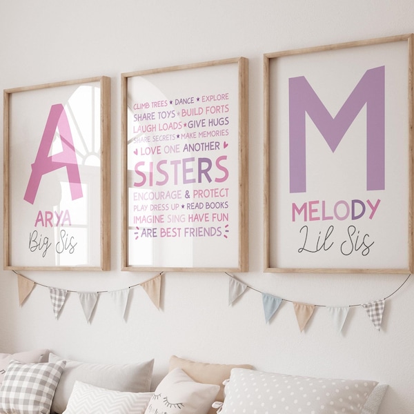 Sisters Wall Art - Etsy