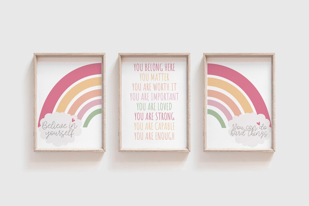 Inspirational Classroom Posters, Positive Affirmations for Kids ...