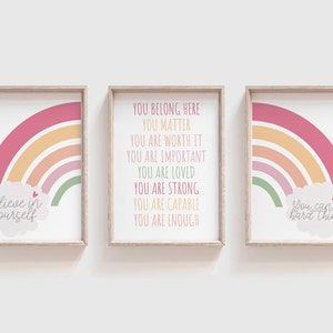 Inspirational Classroom Posters Positive Affirmations for - Etsy