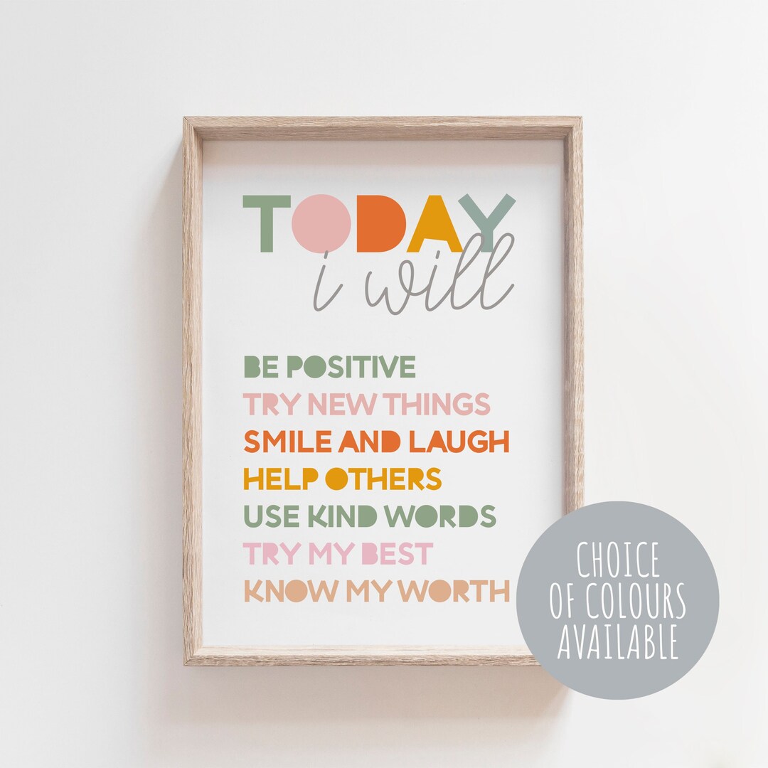 Girls Motivational Bedroom Prints, Girls Inspirational Quotes, Self ...