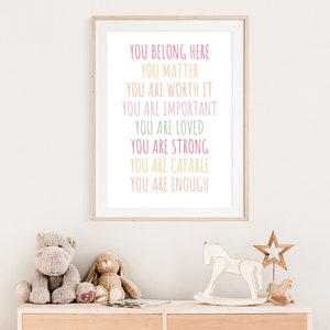 Positive Affirmation Print, Classroom Posters, Motivational Poster ...