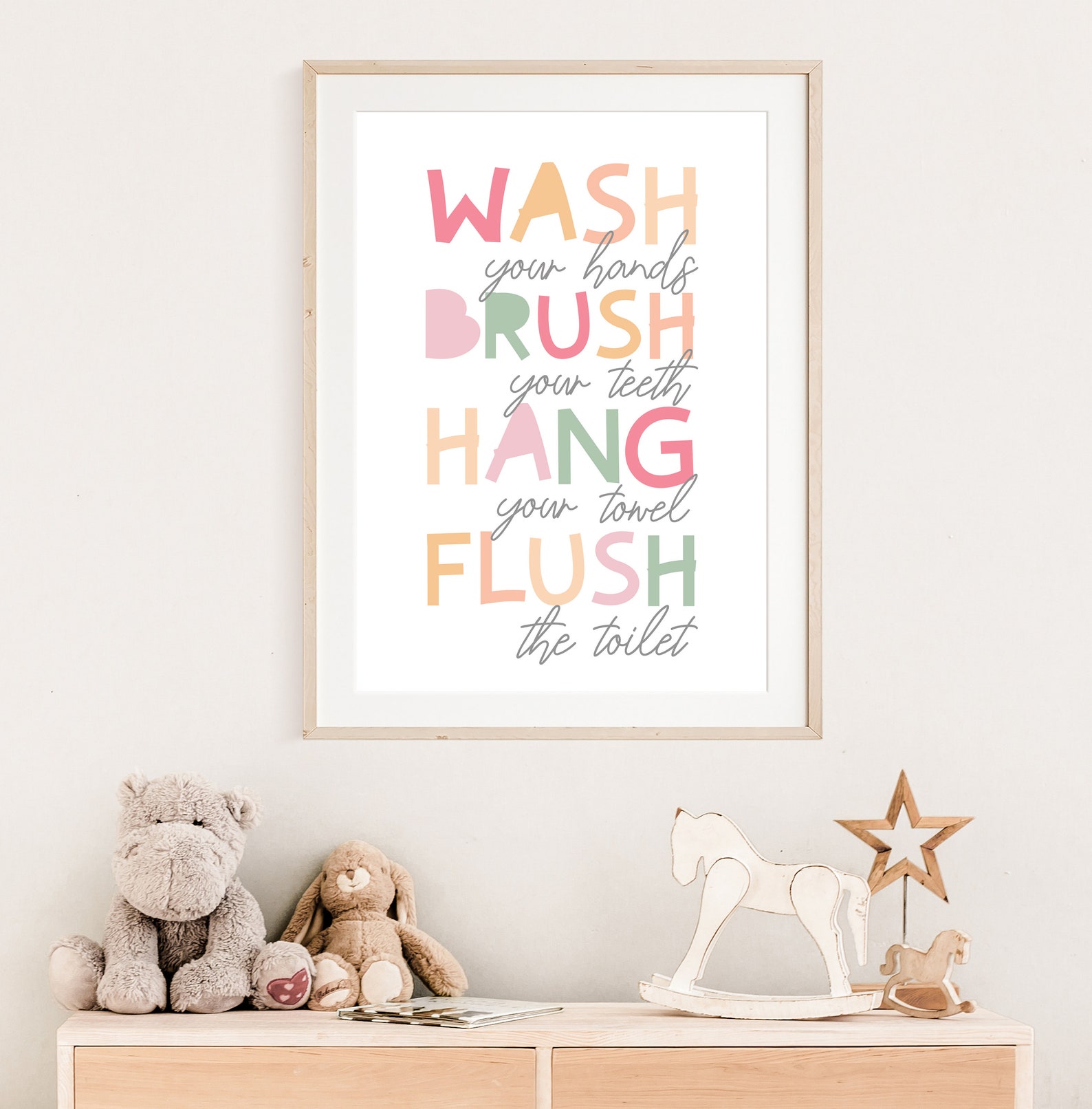 Kids Bathroom Prints Kids Wall Art Kids Bathroom Signs - Etsy