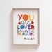 You Are Loved Beyond Measure Print, Rainbow Wall Art, Christian Wall ...