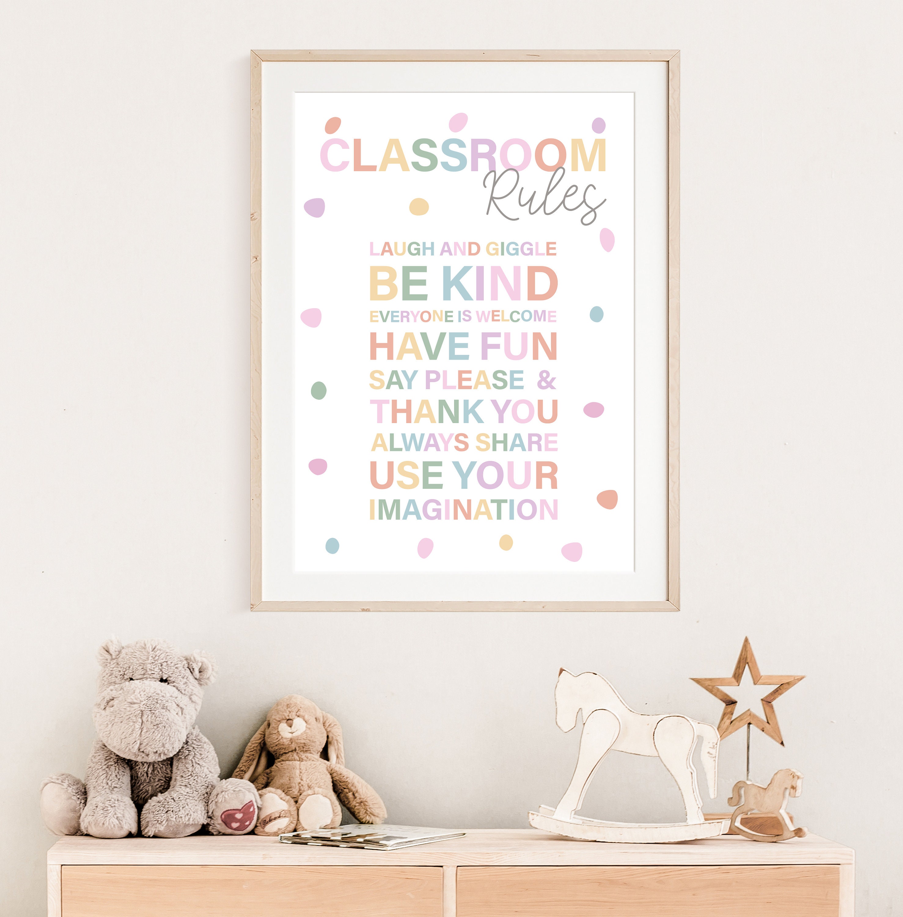 Classroom Rules Posters, Class Rules, Educational Learning Poster ...