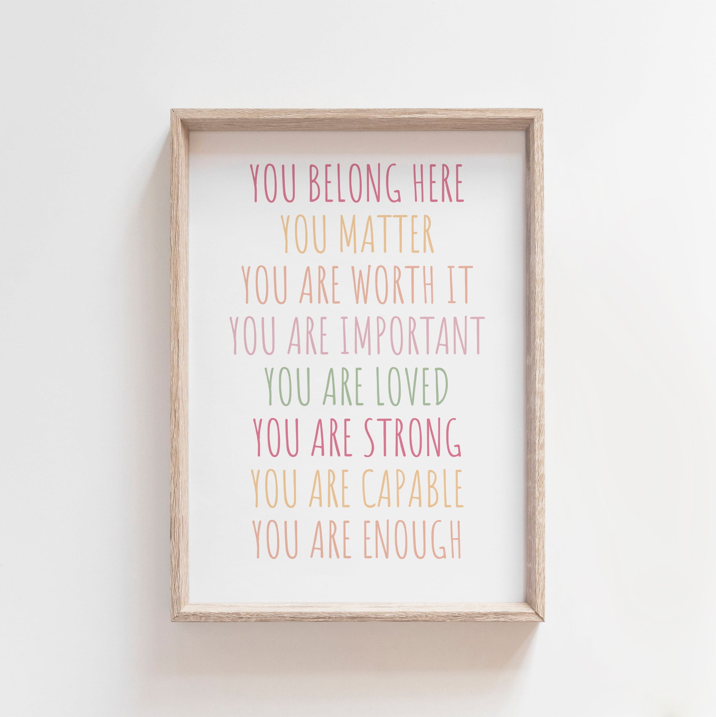Positive Affirmation Print, Classroom Posters, Motivational Poster ...