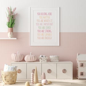 Positive Affirmation Print, Classroom Posters, Motivational Poster ...