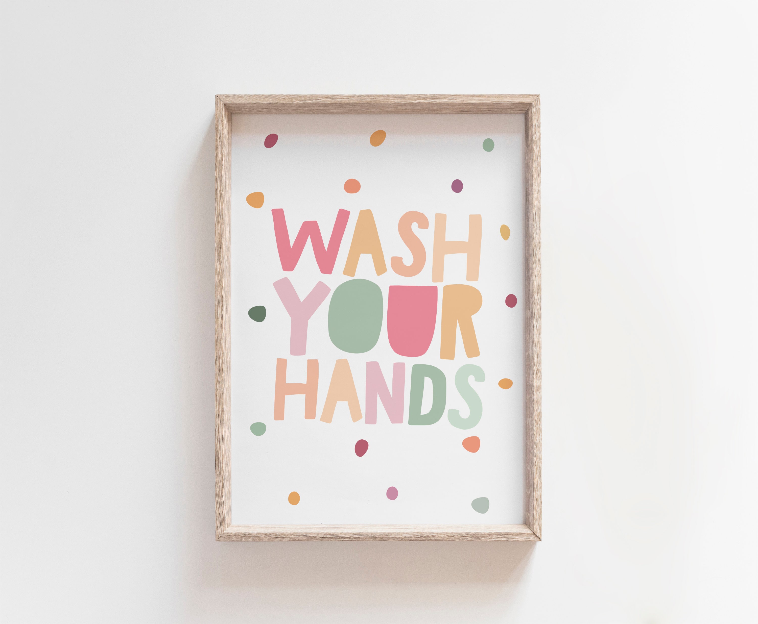 Set of 3 Kids Bathroom Prints Wash Your Hands Print Kids - Etsy