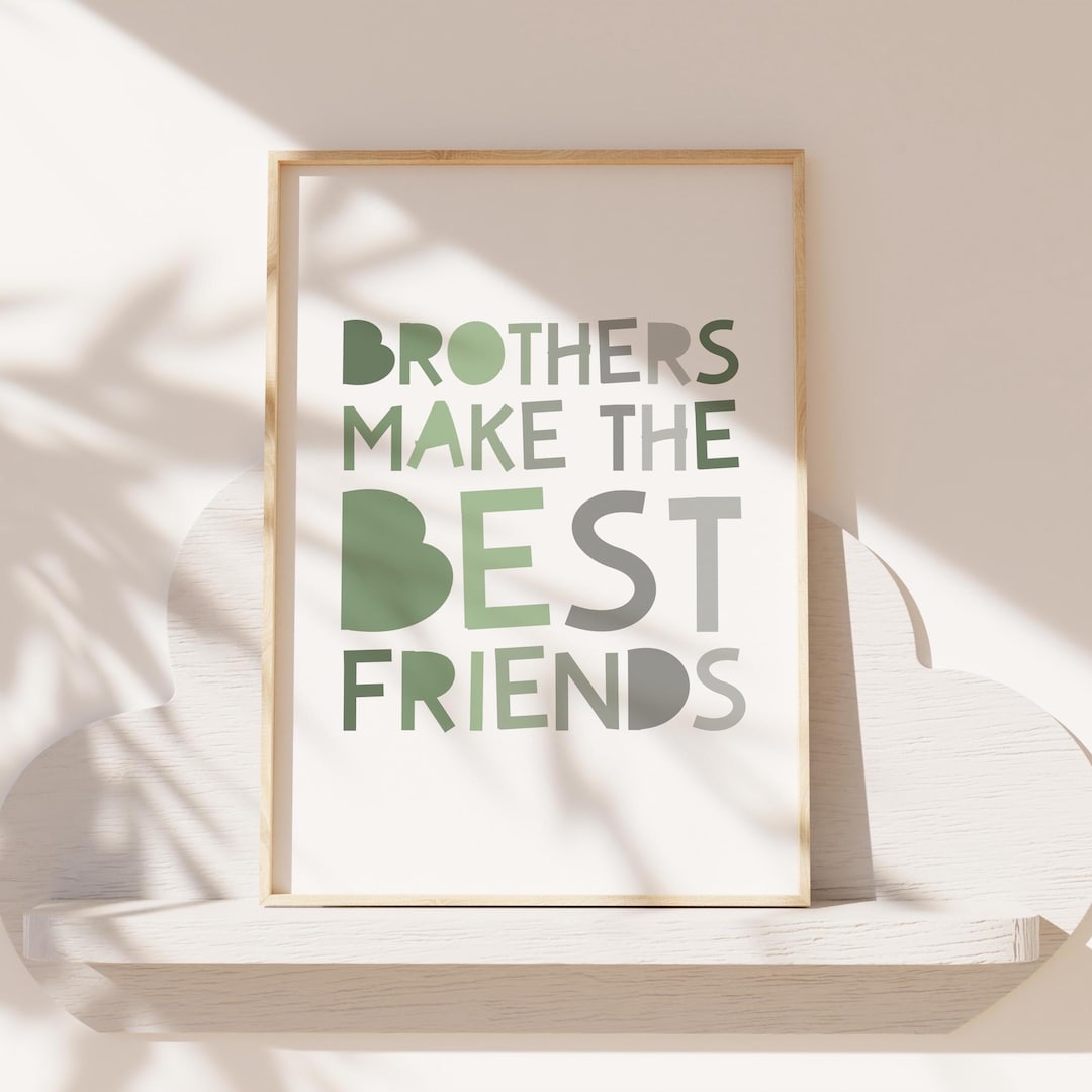 Brother Prints, Big Bro Print, Boys Nursery Print, Boys Name Print ...