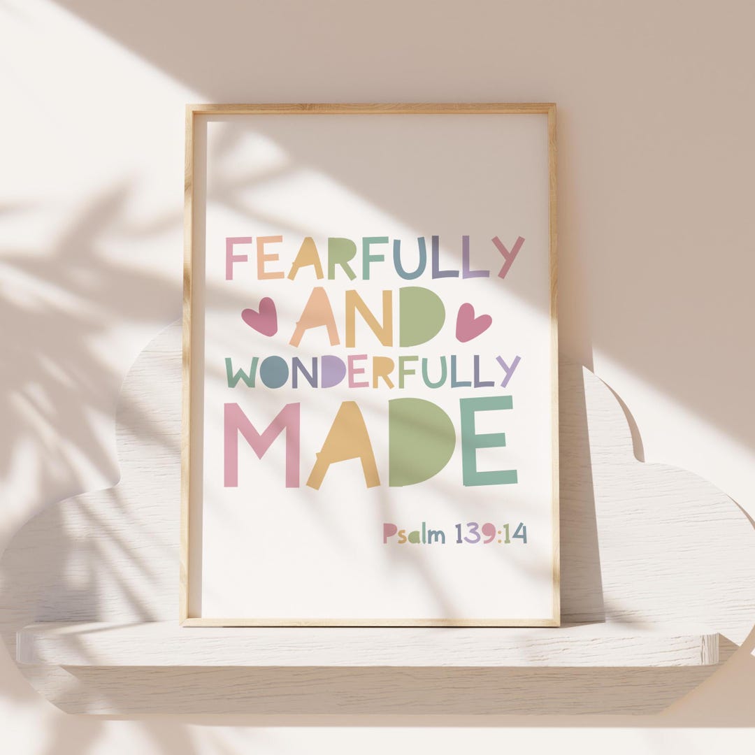 Fearfully And Wonderfully Made Decor