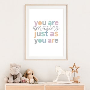 You Are Amazing Print, Girls Nursery Prints, Girls Bedroom Wall Art ...