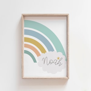 Brother and Sister Prints, Rainbow Wall Art, Sibling Prints, Brother ...