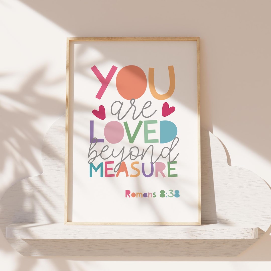 Christian Wall Art, Girls Christian Nursery Print, Bible Verse Print ...
