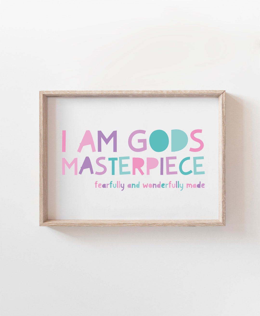 Christian Nursery Prints, Fearfully and Wonderfully Made Print ...