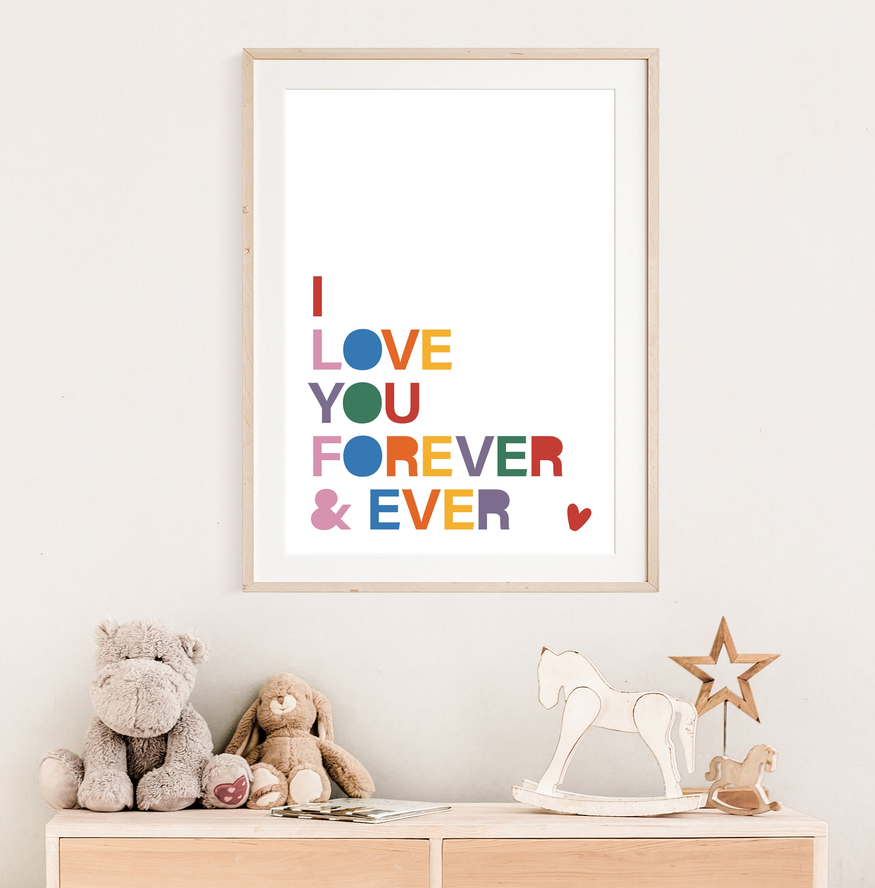 I Love You Print Girls Nursery Print Boys Nursery Print You | Etsy