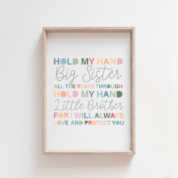 Big Brother Hand Print - Etsy