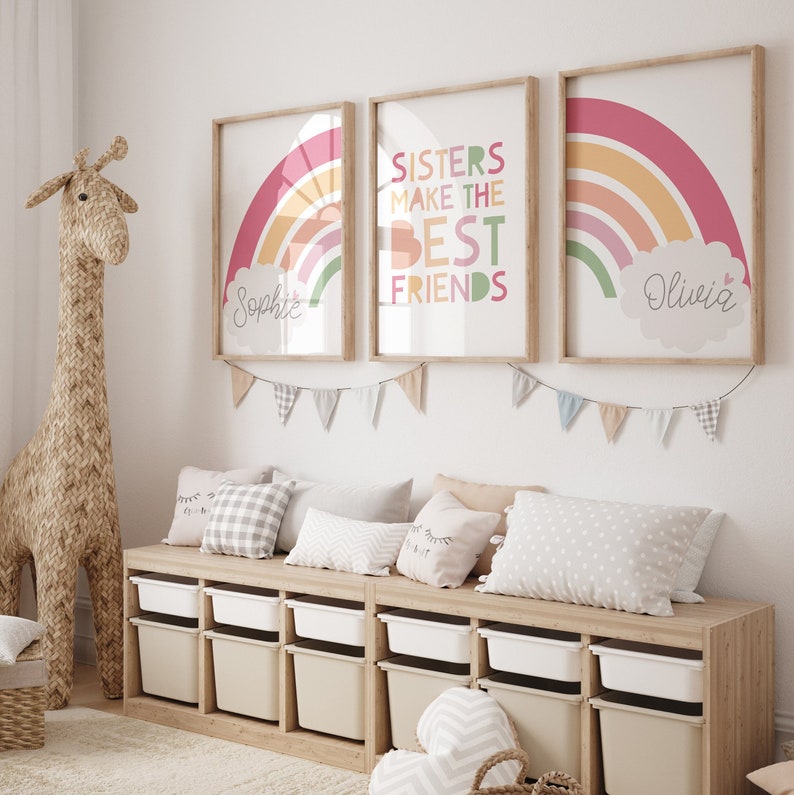 Sisters Bedroom Decor Sisters Make the Best Friends Wall Art - Etsy