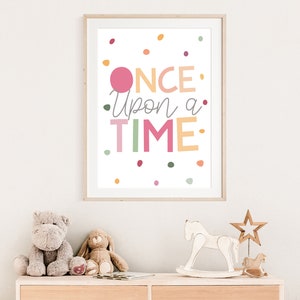 Once Upon A Time, Book Nook Print, Reading Corner Print, Girls Nursery ...