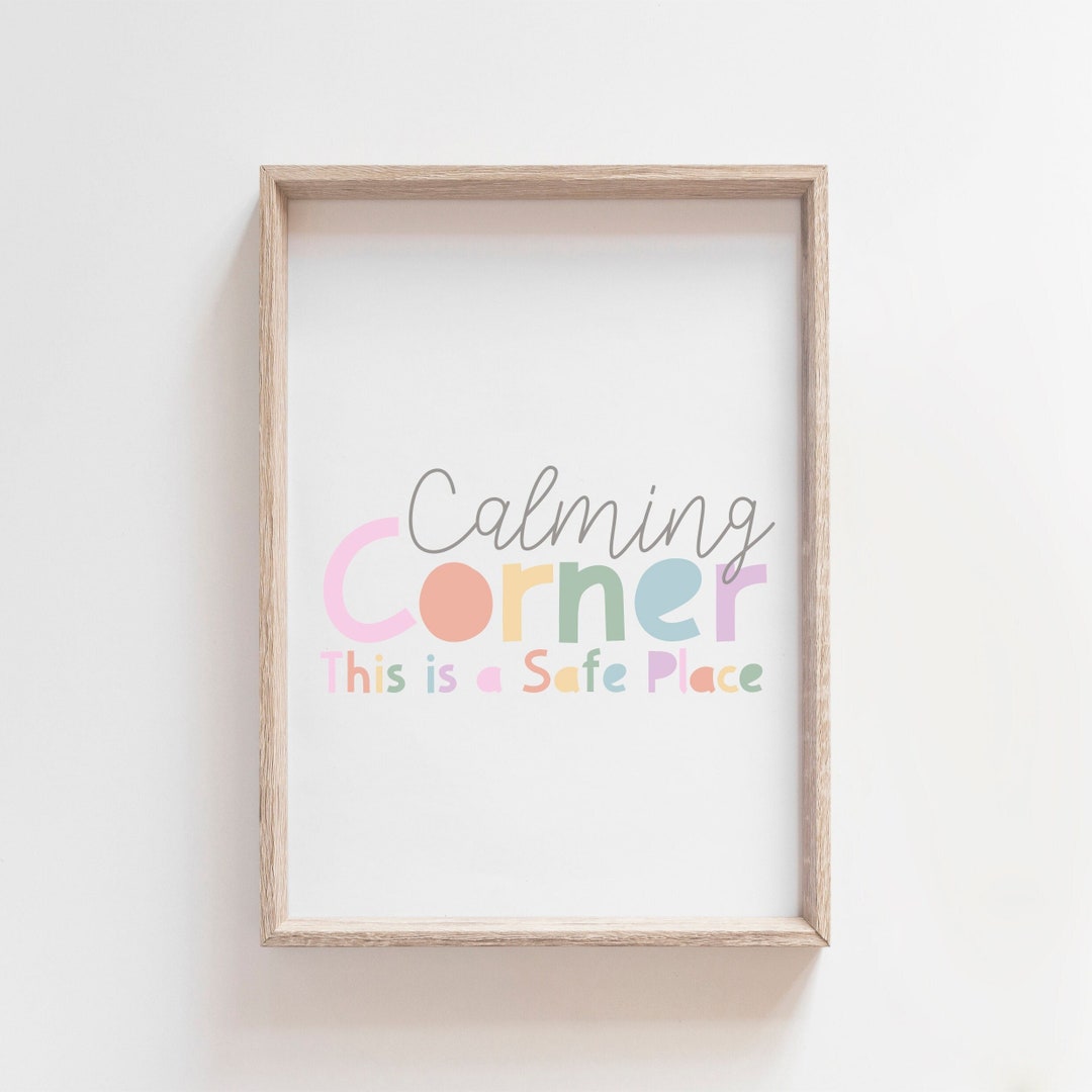 Calming Corner Posters, Feelings Poster, Grounding Techniques, Coping ...