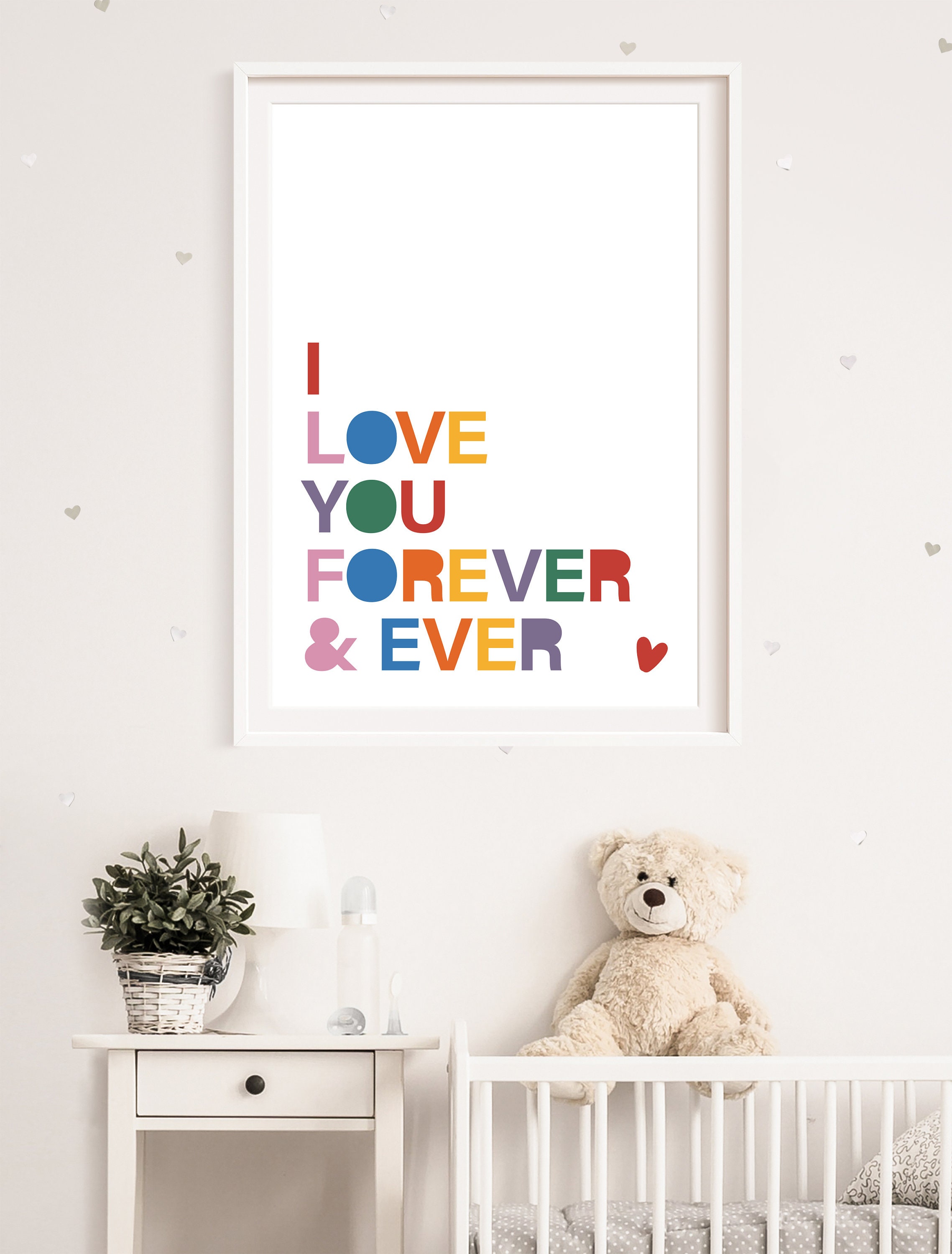 I Love You Print Girls Nursery Print Boys Nursery Print You | Etsy