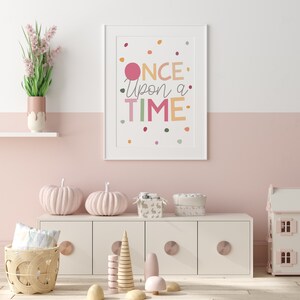 Once Upon A Time, Book Nook Print, Reading Corner Print, Girls Nursery ...