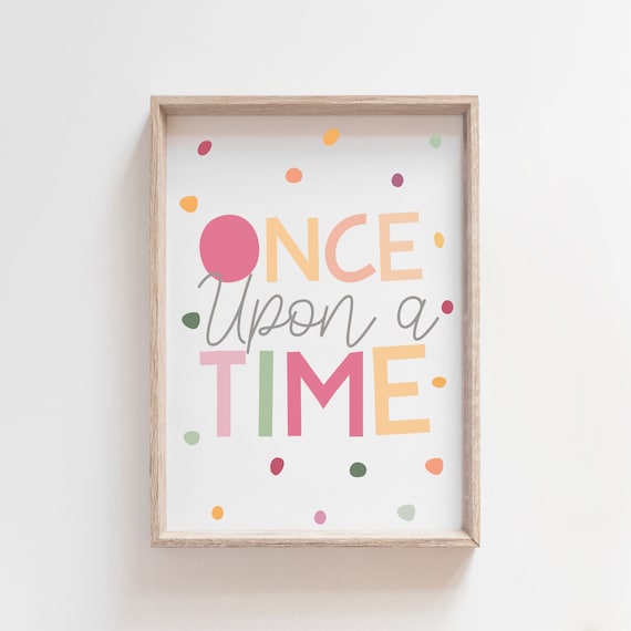 Once Upon A Time Book Nook Print Reading Corner Print Girls - Etsy