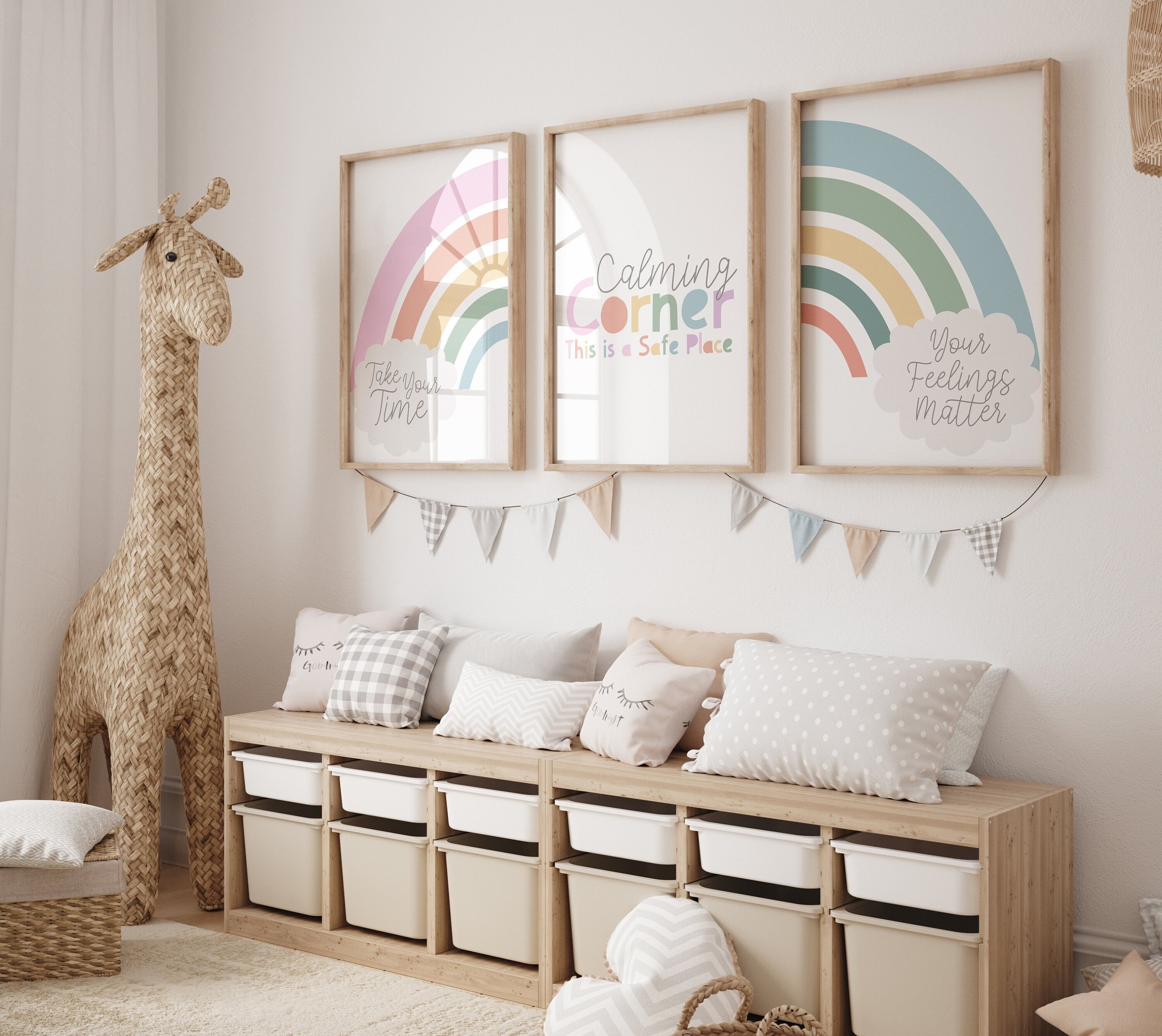 Set of 3 Calming Corner Posters, Feelings Poster, Grounding Techniques ...