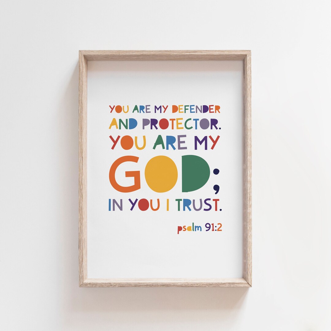 Kids Christian Wall Art, Bible Verse Prints, Scripture Prints, Girls ...