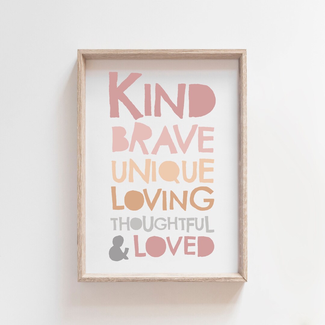 Positive Affirmation Print, Girls Bedroom, Motivational Poster, Girls ...