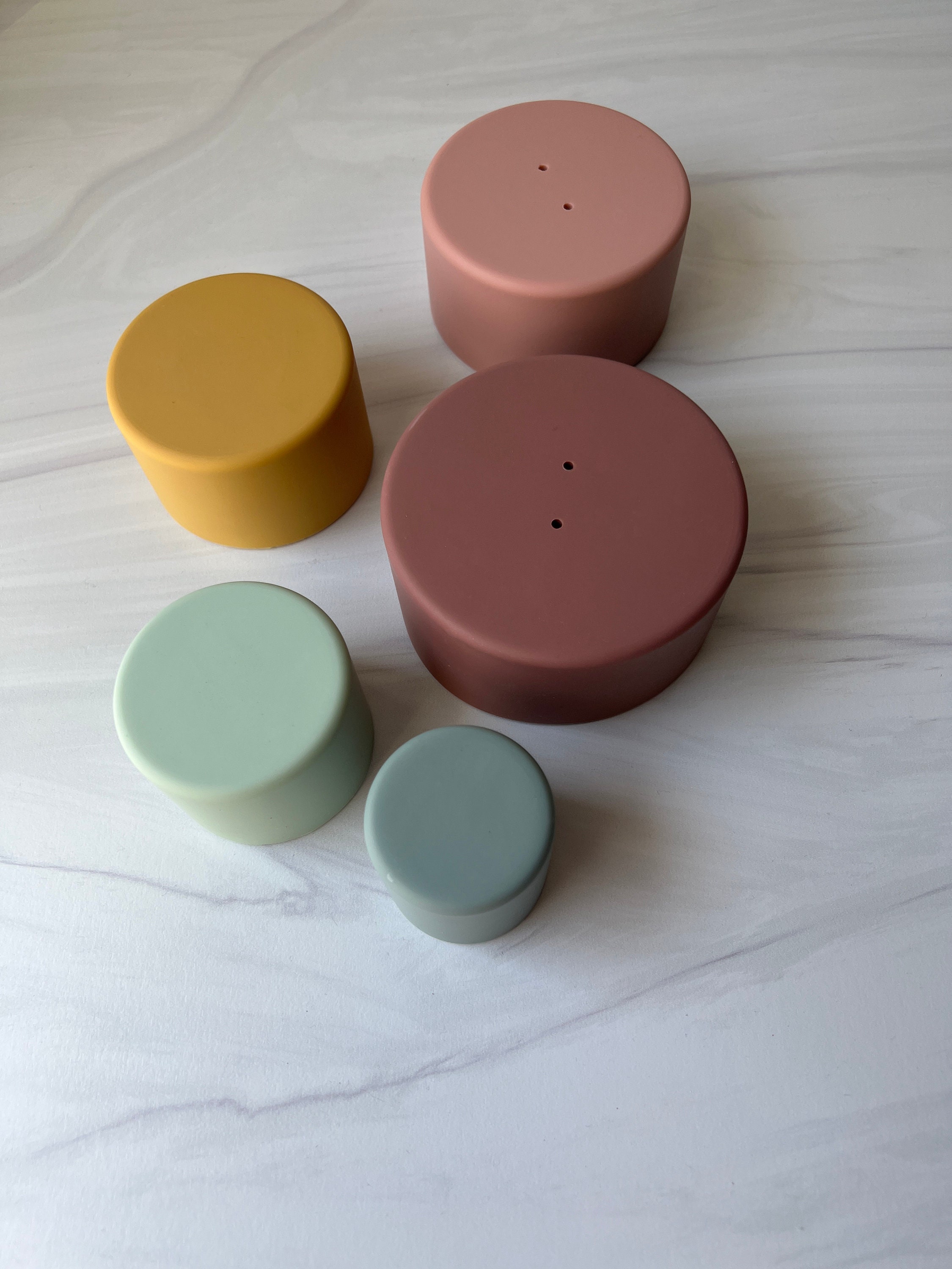 Silicone Stacking Toy Nesting Bowls for Baby stacker Cups Toddler ...