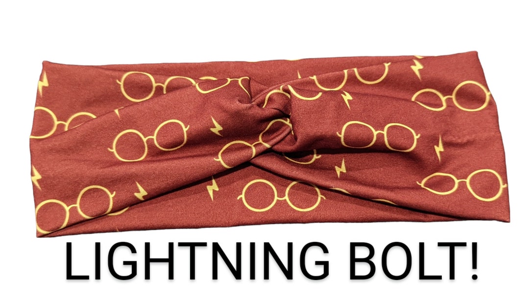 HP Lightning Bolt Twist Knot Headband, Character Inspired - Etsy